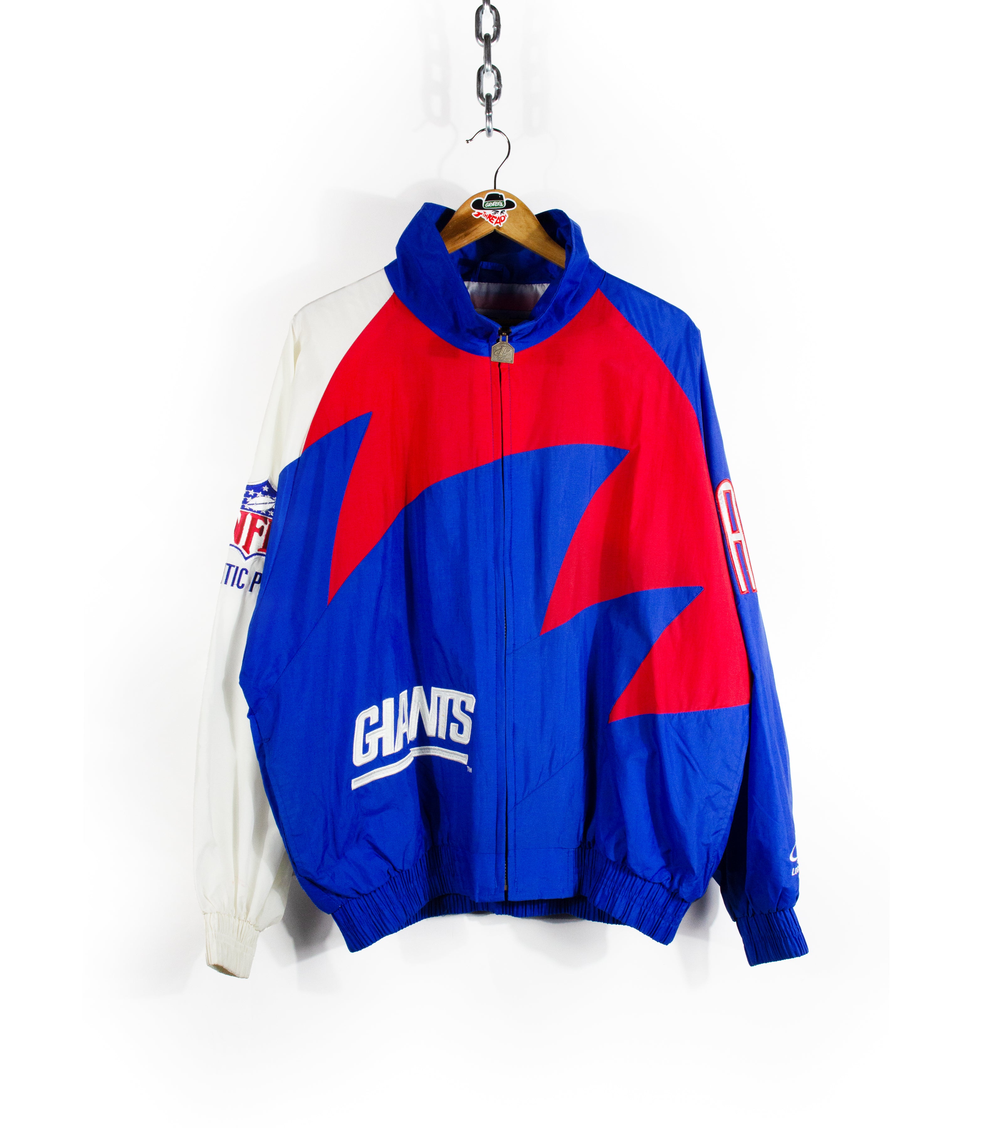 Vintage 90s New York Giants Logo Athletic Sharktooth Style Jacket ...